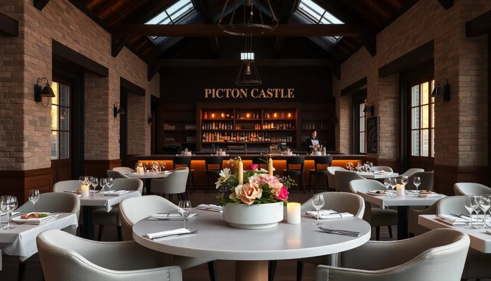 En Picton Castle Restaurant, en Pembrokeshire puedes comer como en España